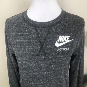 Nike | Dresses | Nike Heather Grey Gym Vintage Long Sleeve Dress | Poshmark